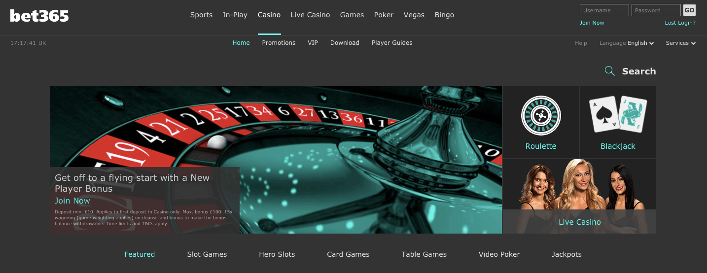 Bet365 Casino- The ultimate betting point for all casino games